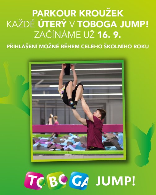 Parkourové kroužky v Toboga JUMP! - TOBOGA JUMP! Hradec