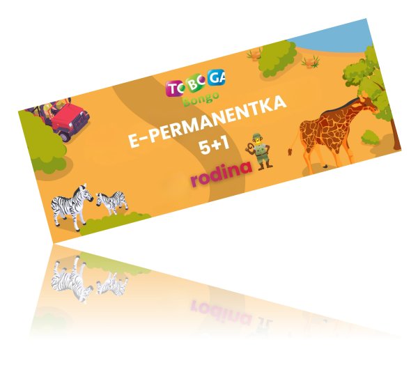 E-permanentka 5+1 pro rodinu do Bonga - TOBOGA Eshop